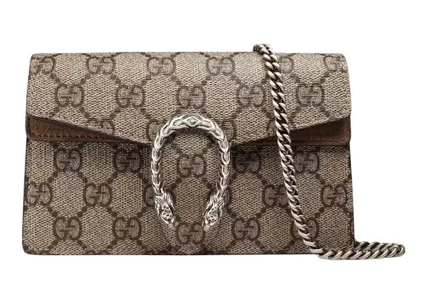 Gucci Dionysus Gg Supreme Super Mini Bag - Taupe