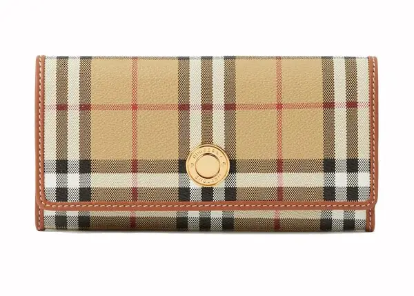 Burberry Check Continental Wallet - Archive Beige
