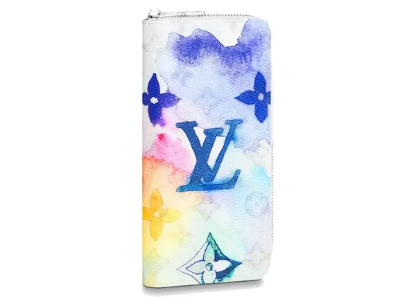 LOUIS VUITTON Zippy Vertical Wallet Monogram Watercolor