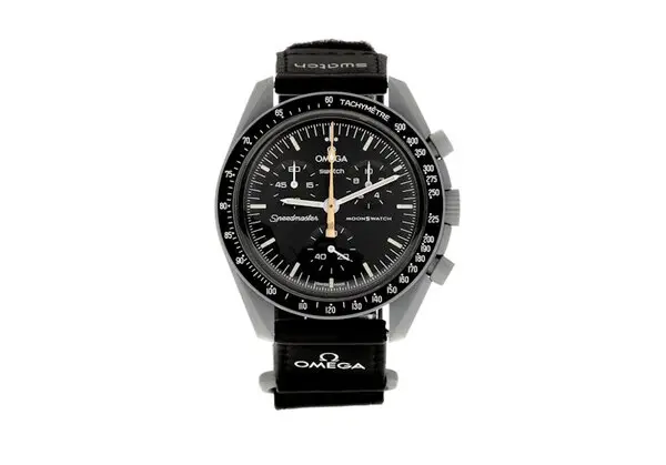 SWATCH X Omega Moonswatch Mission To Moonshine Gold Beaver Moon Chronograph Watch - Bioceramic