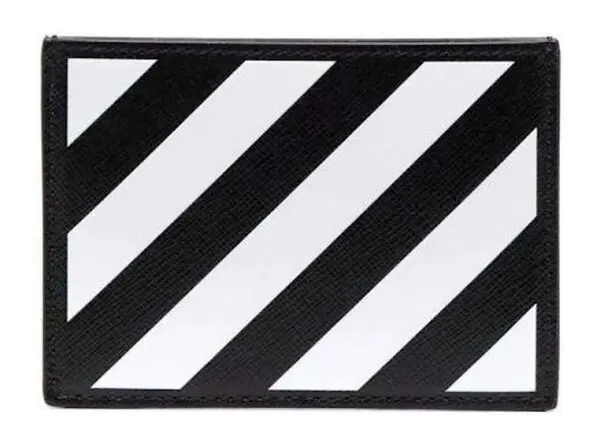 Off-White Diag Saf Binder Card Holder