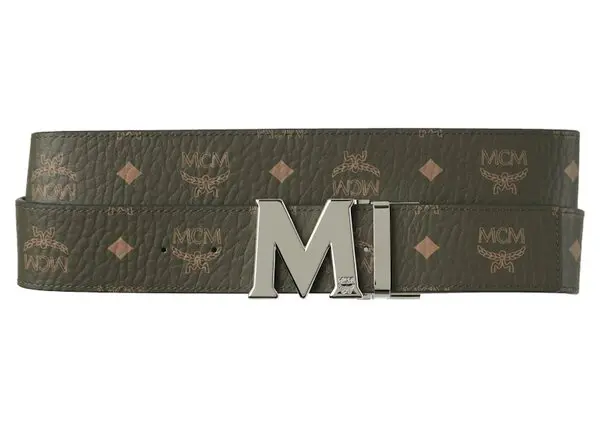 Mcm Claus Adjustable Leather Belt