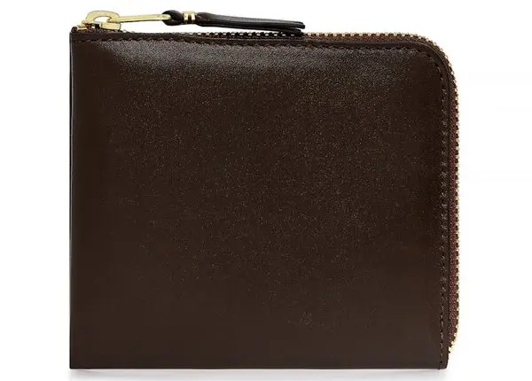 Comme Des Garçons Sa3100 Classic Plain Wallet - Brown