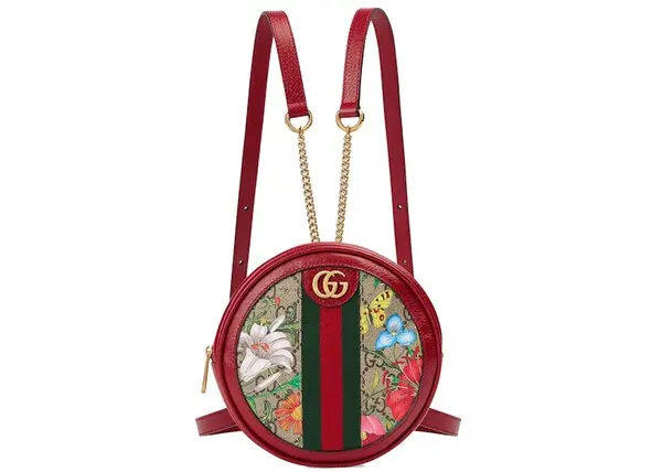 Gucci Ophidia Gg Flora Mini Backpack - Red