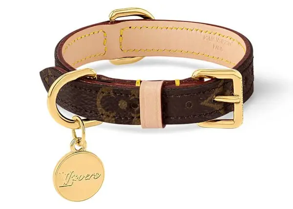 LOUIS VUITTON Dog Collar Xs
