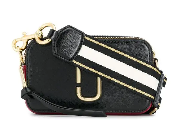 Marc Jacobs The Snapshot Camera Bag - Black/burgundy/white