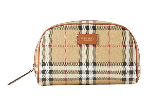Burberry Check Travel Pouch - Archive Beige
