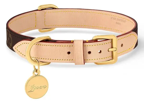 LOUIS VUITTON Dog Collar Mm
