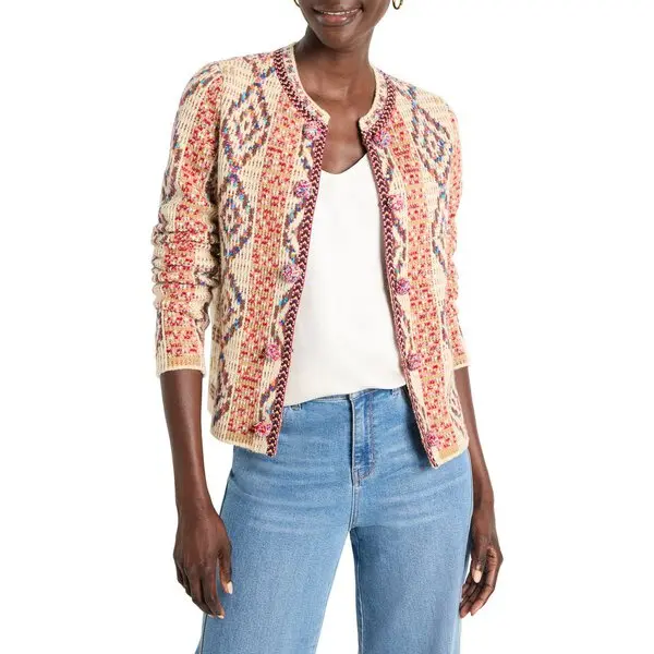 NIC+ZOE Color Weave Knit Jacket