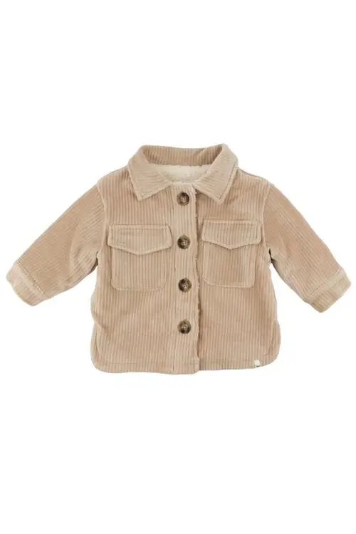 OH BABY! Corduroy Shacket - Sand