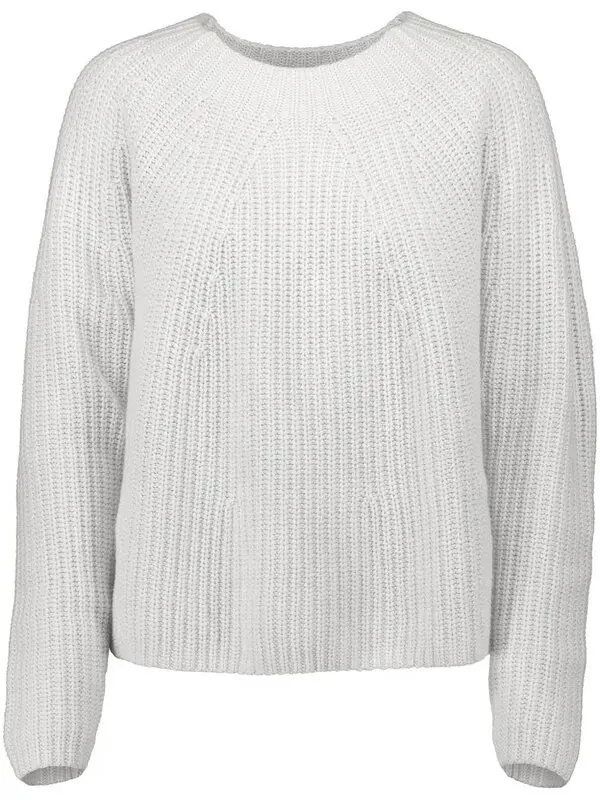 ALLUDE Chunky-knit Sweater - White