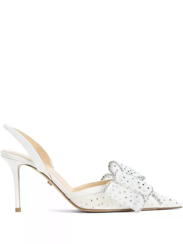 Mach & Mach 85mm Le Cadeau Pumps - White