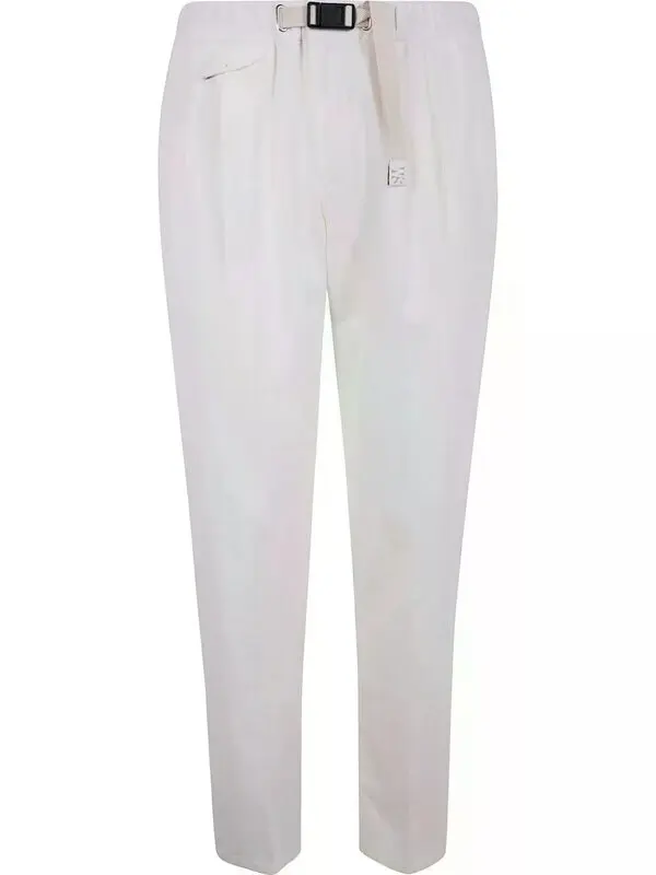 WHITE SAND Tapered Trousers - White