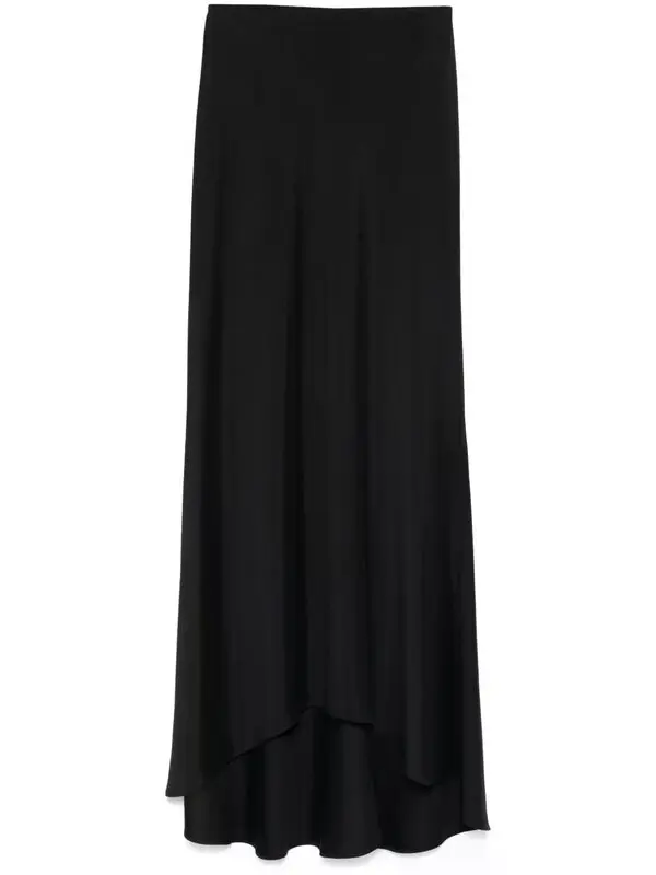 Plan C Demi-train Maxi Skirt - Black