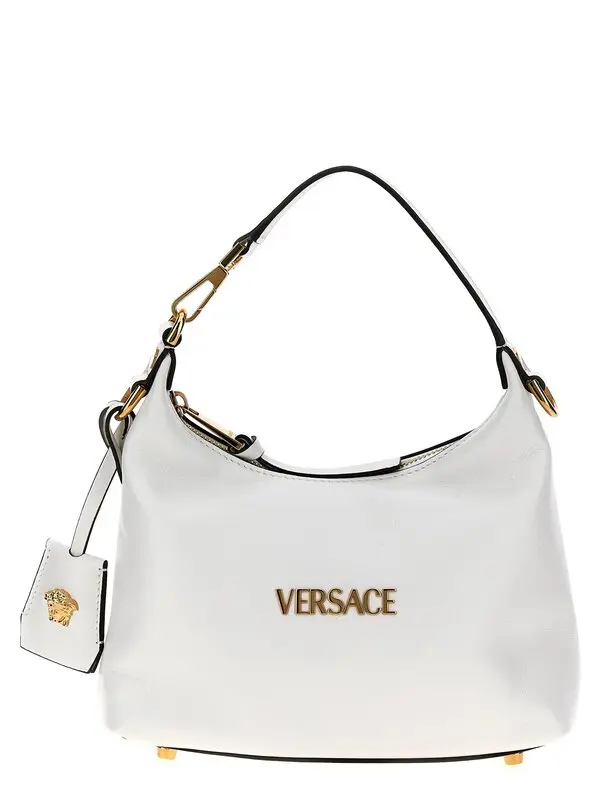 Versace Hobo' Nappa Shoulder Bag In White - 13% Off