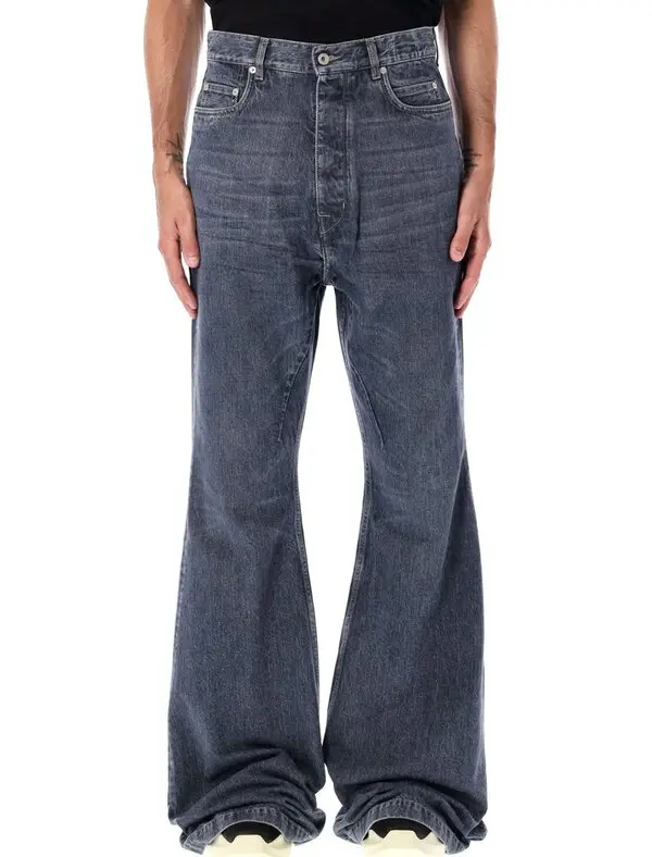 Rick Owens Bolan Bootcut Jeans - Washed Grey Blue
