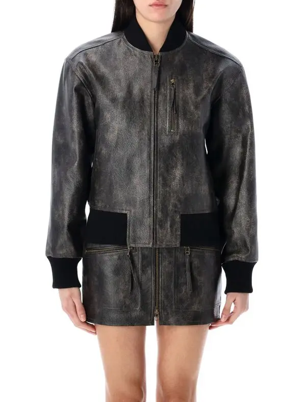 Isabel Marant Crisley Jacket - Faded Black