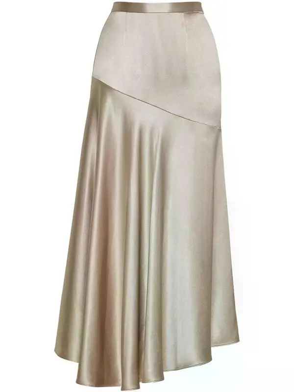 Adam Lippes Tess Midi Skirt - Gold