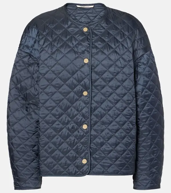 Max Mara Luci Quilted Jacket - Blue