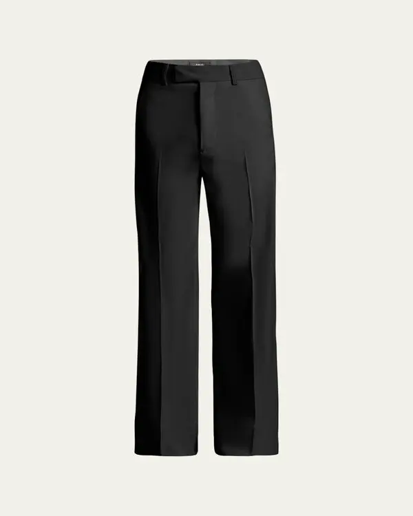 Amiri Creased Wool Flare Trousers