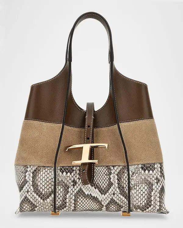 TOD'S Mini Mix Shopping Tote Bag