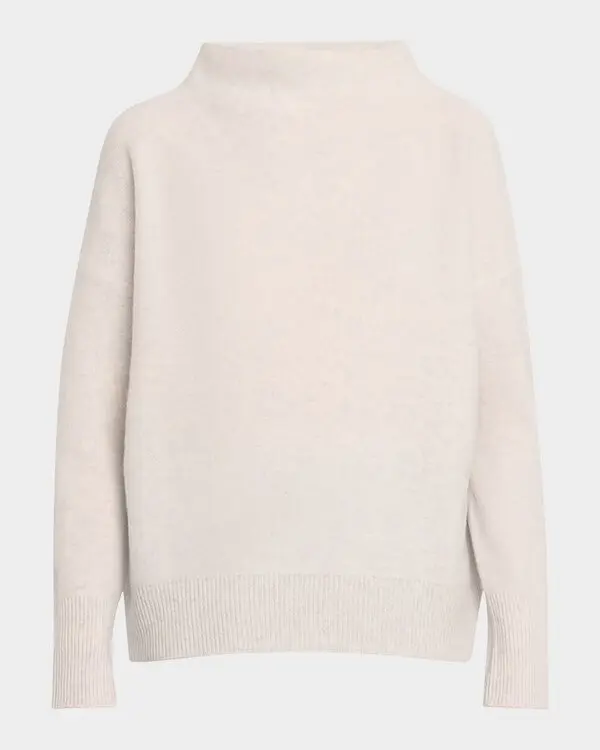 Vince Boiled Cashmere Turtleneck Pullover - Gray
