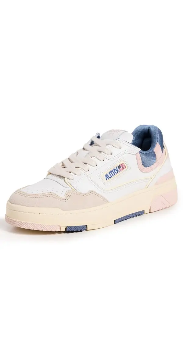AUTRY Clc Low Top Sneakers - Wht/peach Whip