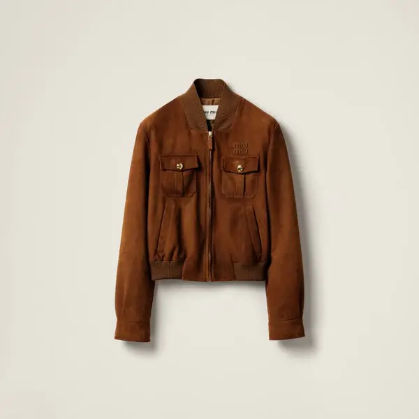 Miu Miu Waxed Suede Jacket
