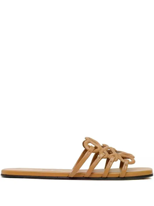 Loewe Petal Anagram Slides - Neutrals