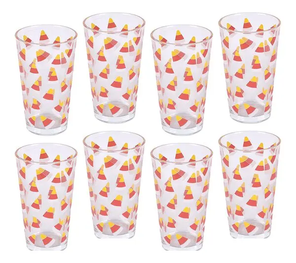 TEMP-TATIONS Set Of 16-oz Glass Tumblers