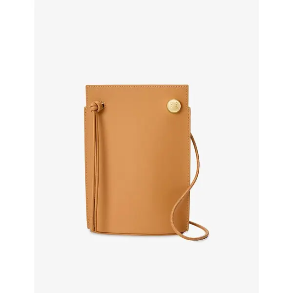 Loewe Pebble Dice Leather Pouch - Warm Desert