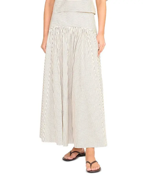 Staud Procida Skirt - Ivory/dark Oak