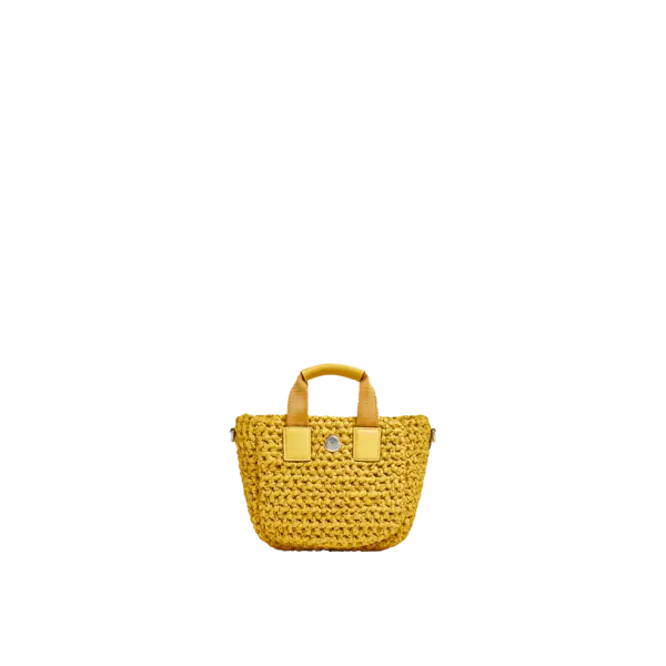 Moncler Caradoc Woven Micro Tote - Yellow
