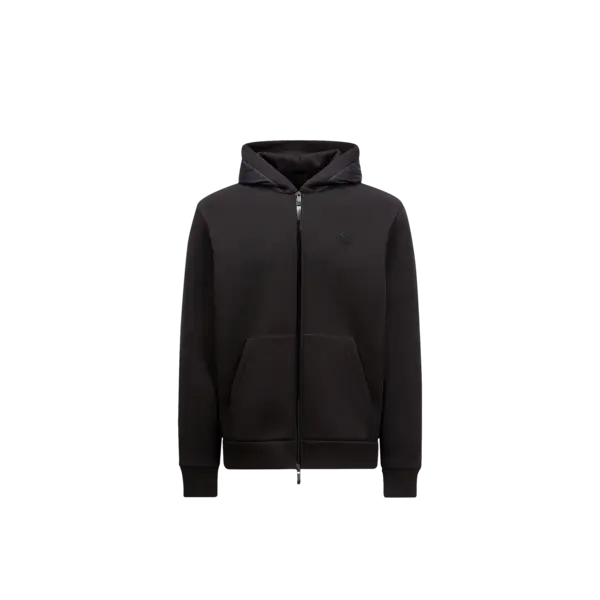 Moncler Cotton & Neoprene Zip-up Hoodie