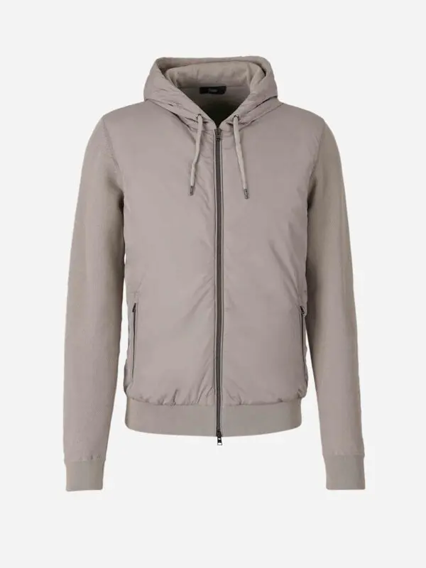 Herno Hooded Zip-up Bomber Jacket - Brown