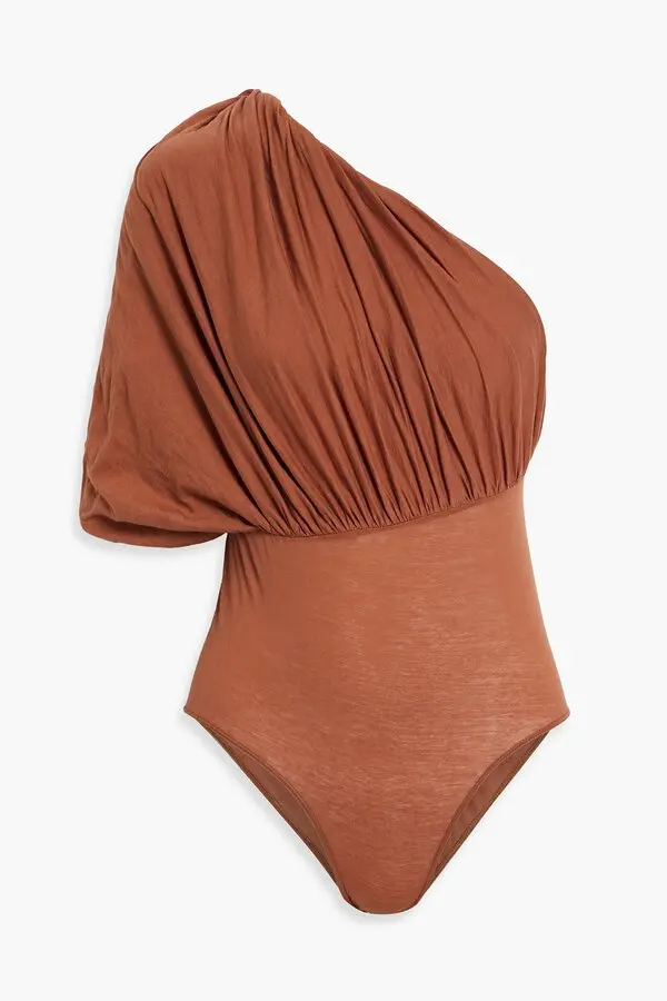 Rick Owens Lido One-shoulder Bodysuit - Light Brown