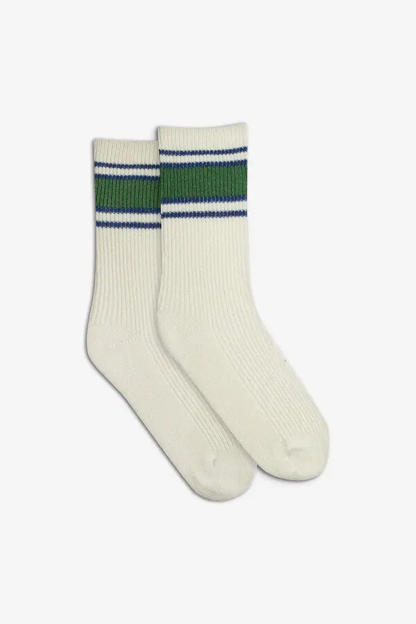 Velvet By Graham & Spencer Athleisure Cashmere Crew Socks Hansel From Basel - Neutral