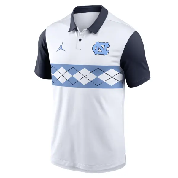 JORDAN North Carolina Tar Heels Vapor Brand Dri-fit College Polo - White