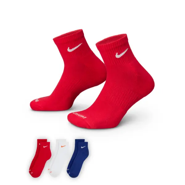 Nike Everyday Plus Cushioned Training Ankle Socks - Multicolor