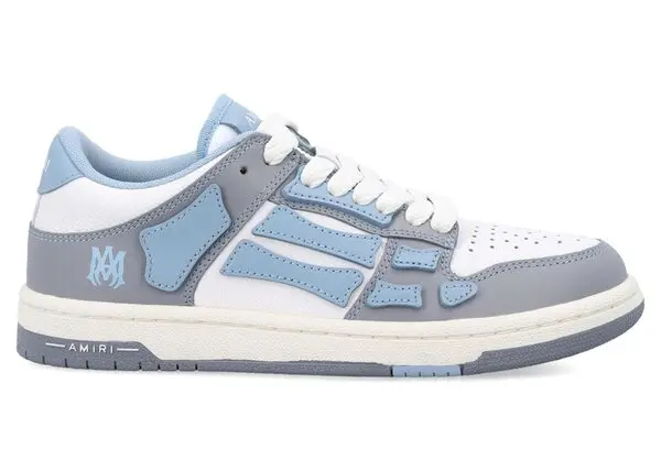 Amiri Skel Top Low Varsity Sneakers - Ocean Sky Blue