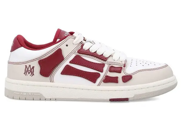 Amiri Skel Top Low Varsity Sneakers - Deep Red