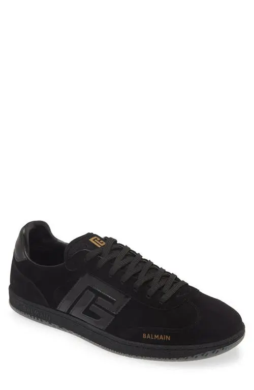 Balmain Swan Low Top Sneakers - Opa Black