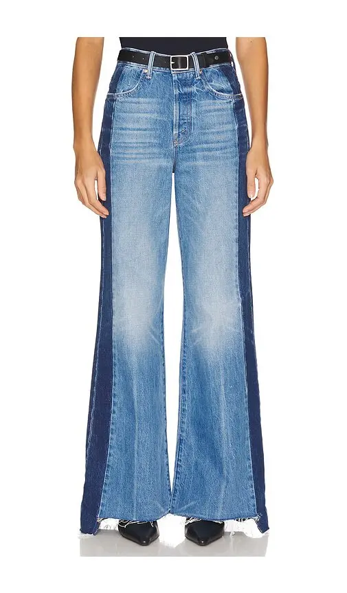 MOTHER The Tux Sidestepper Sneak Fray Jeans