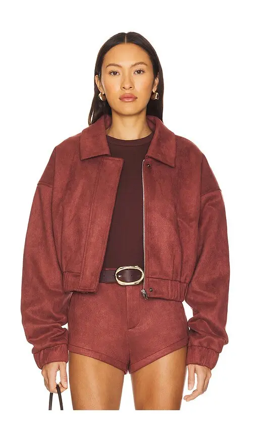 NAKEDVICE The Selene Jacket - Burgundy