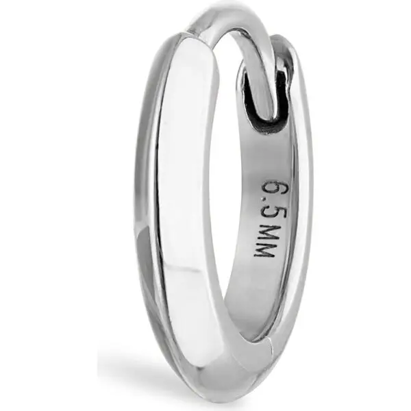 MARIA TASH Vertex Single Hoop Earring - White Gold