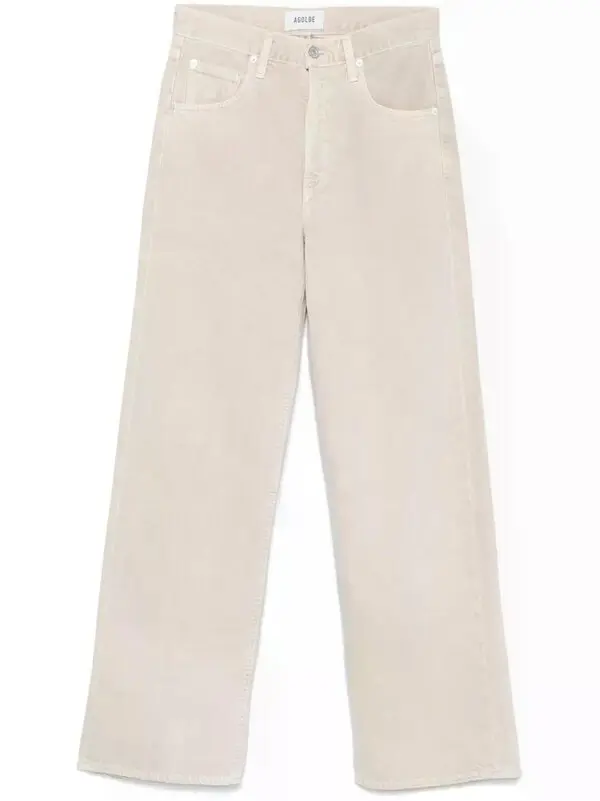 AGOLDE Low Curve Straight Leg Jeans - Neutrals