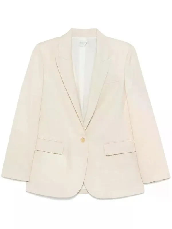 FORTE_FORTE Single-breasted Blazer - Neutrals