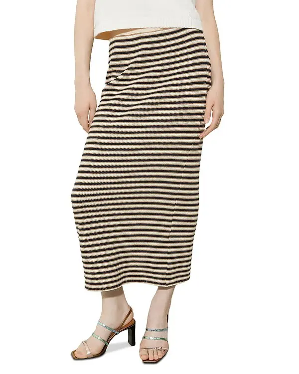 Max & Co. Striped Midi Skirt