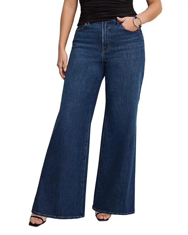 Good American Good Waist Palazzo Jeans