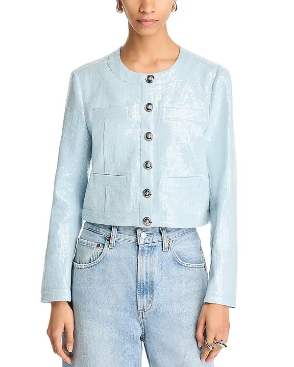 Derek Lam 10 Crosby Penny Sequin Jacket